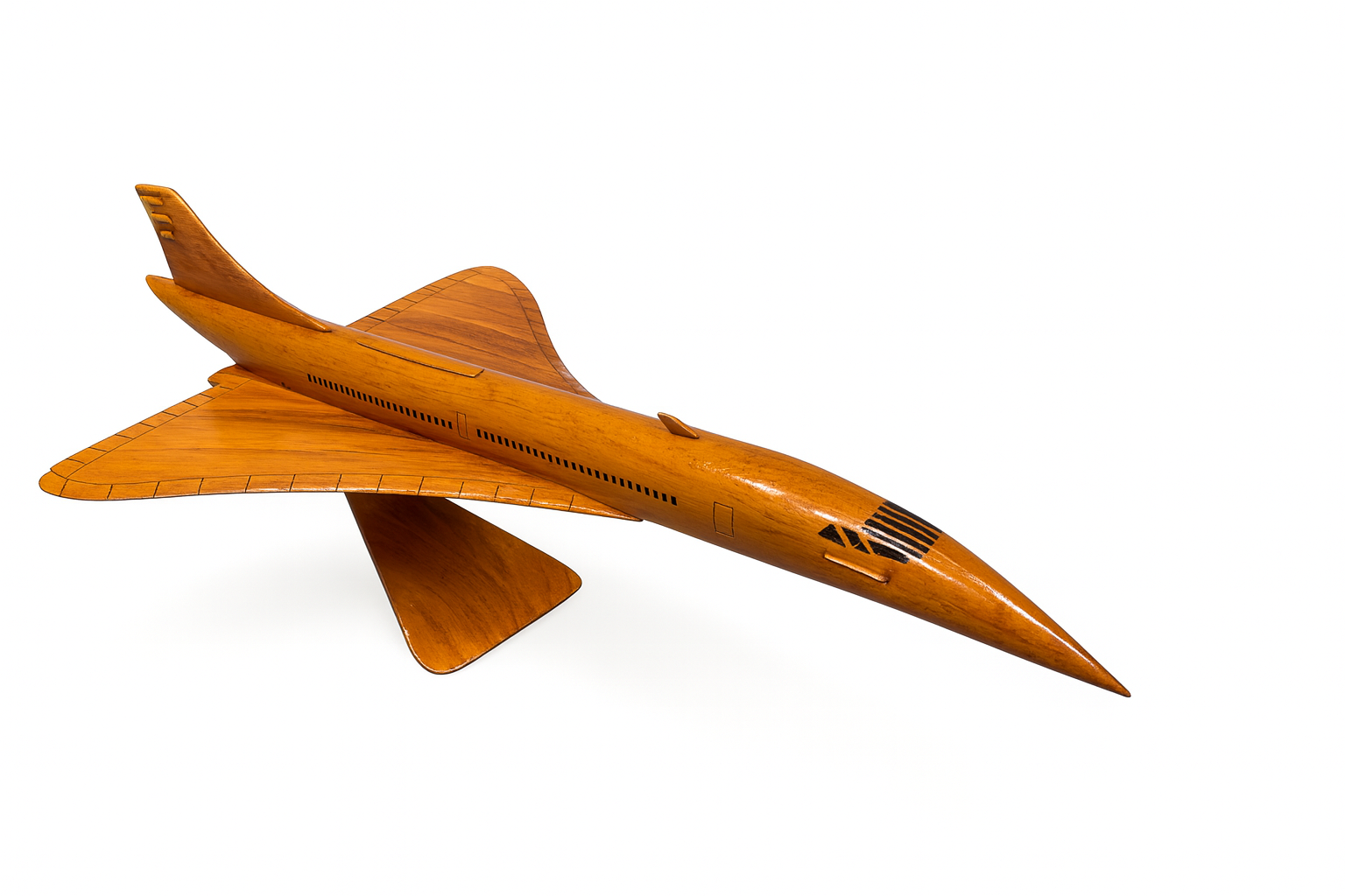 Concorde Wooden Aircraft Model Handcrafted Supersonic Jet Display Plane ...